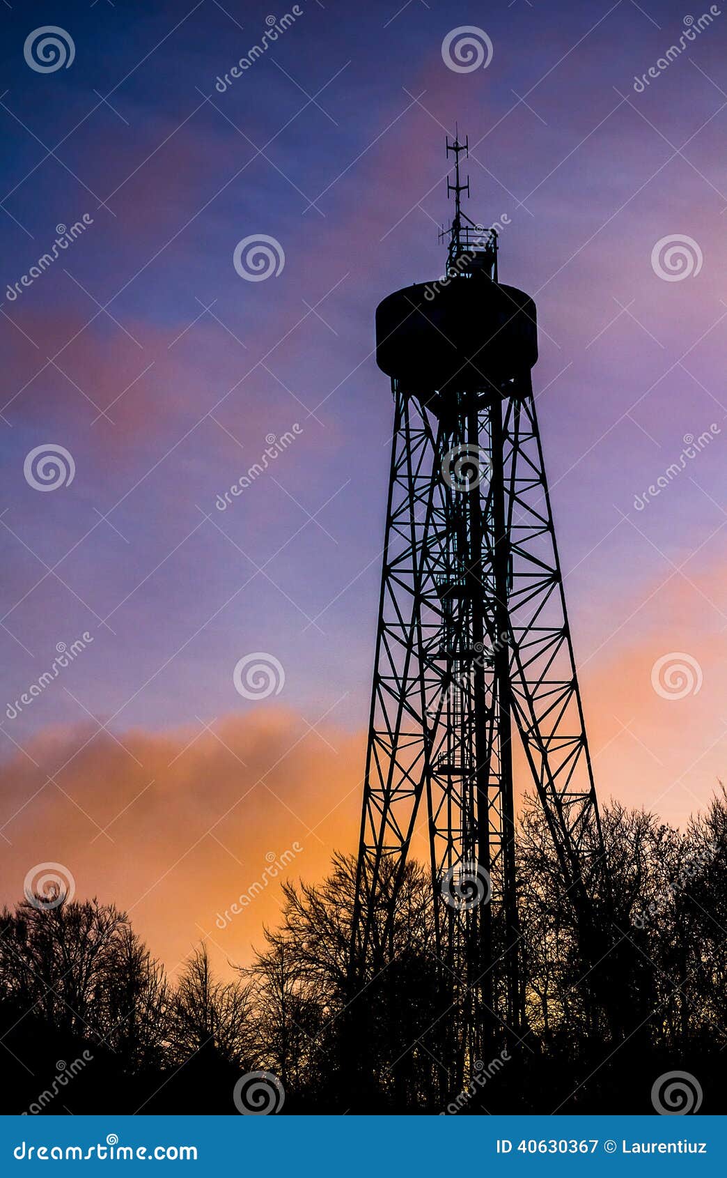 Aalborg tower sunset stock image. Image of denmark, attraction - 40630367