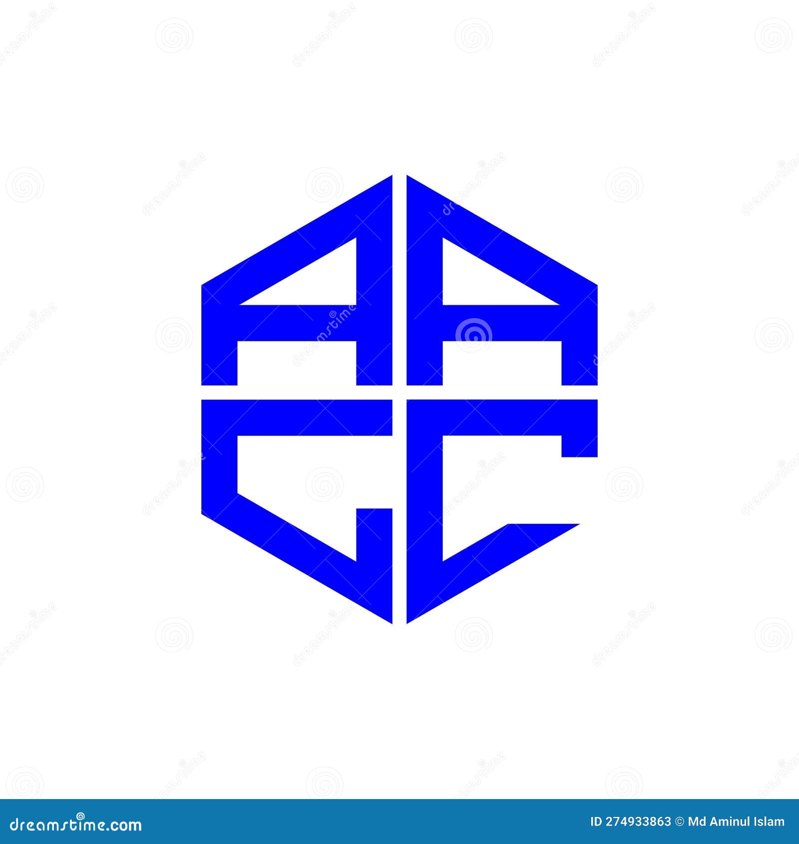 AALC Letter Logo Creative Design with Vector Graphic, Stock Vector ...