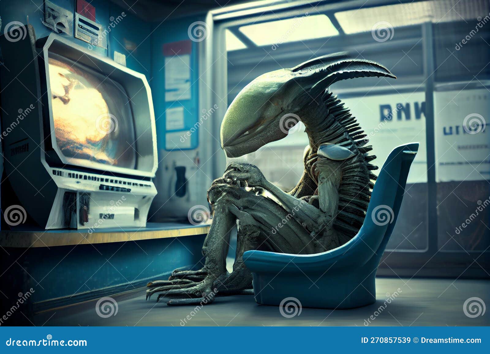 Aalien in a Test Tube with Dramatic Lighting. AI Generated Stock ...