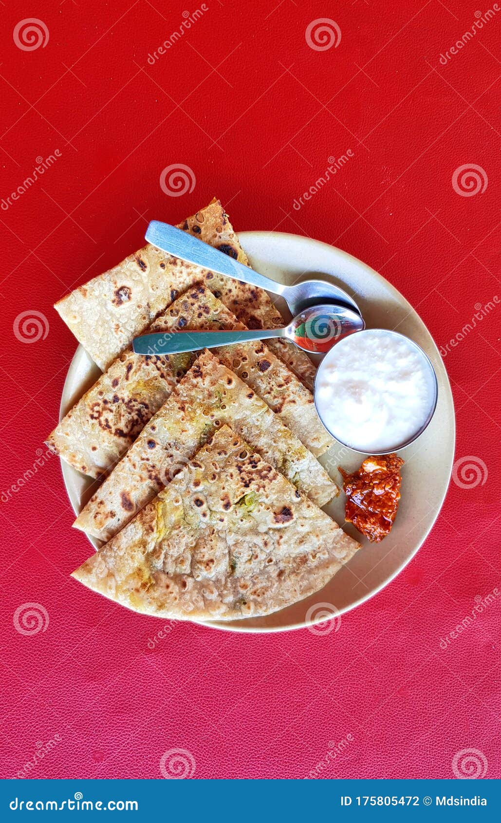 Aallu parantha stock photo. Image of capati, healthy - 175805472