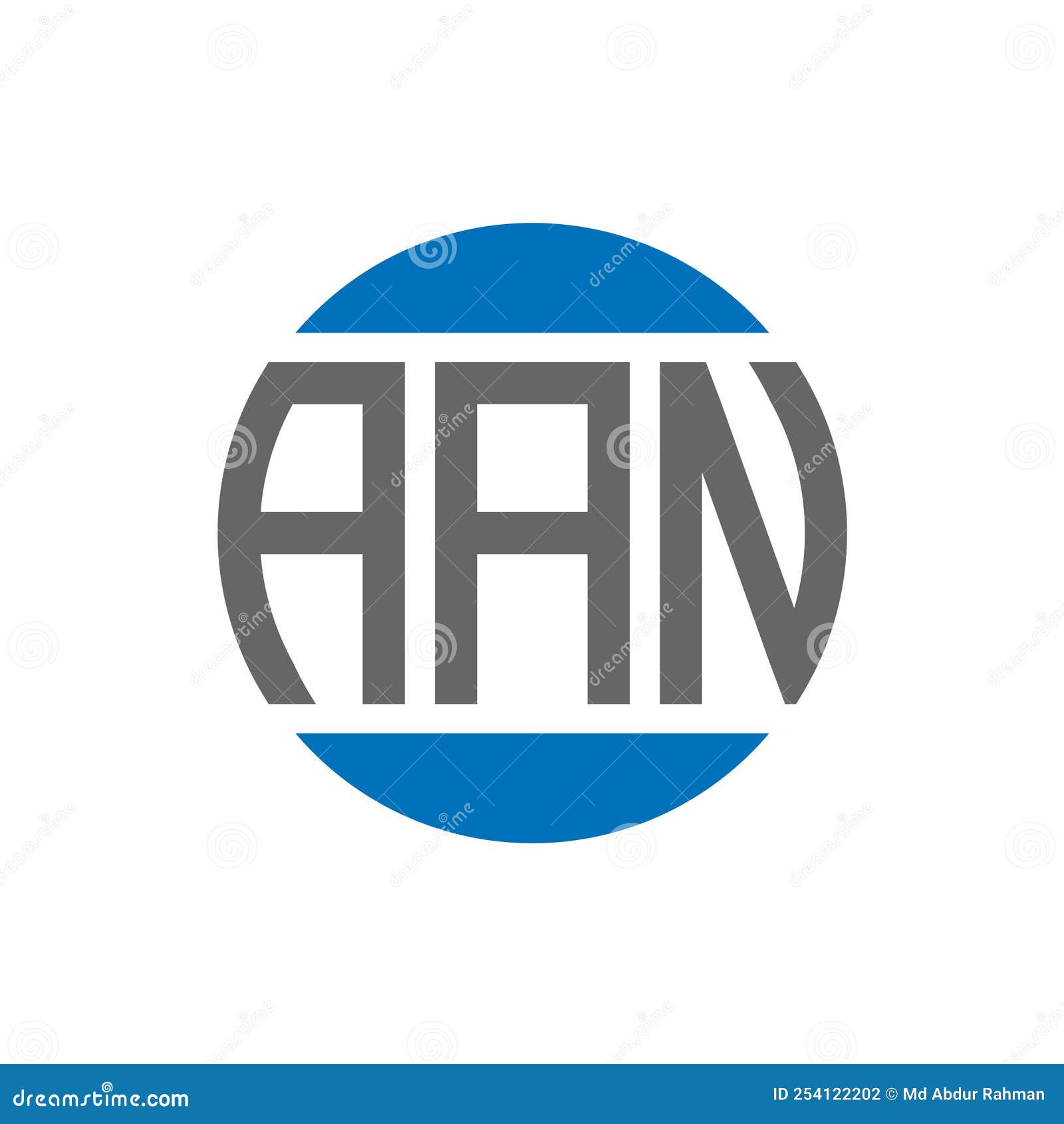 AAN Letter Logo Design On White Background. AAN Creative Initials ...