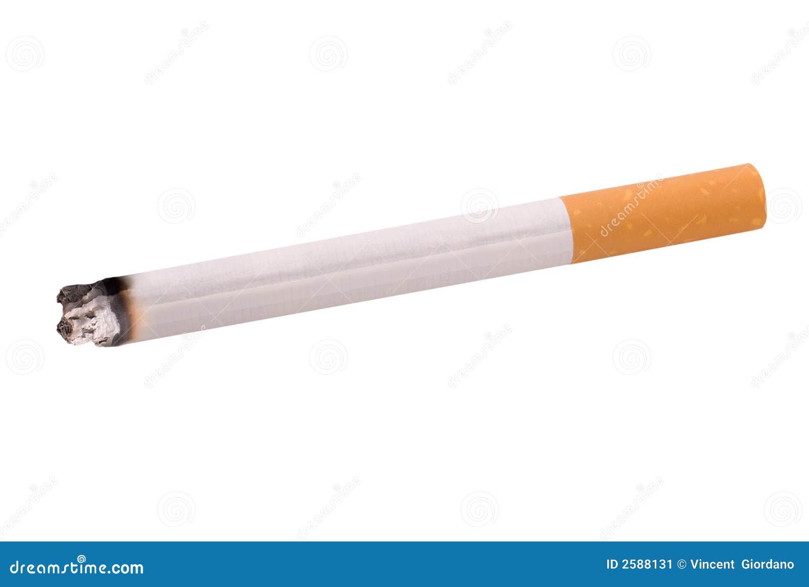 Aangestoken sigaret stock afbeelding. Image of verslaving - 2588131