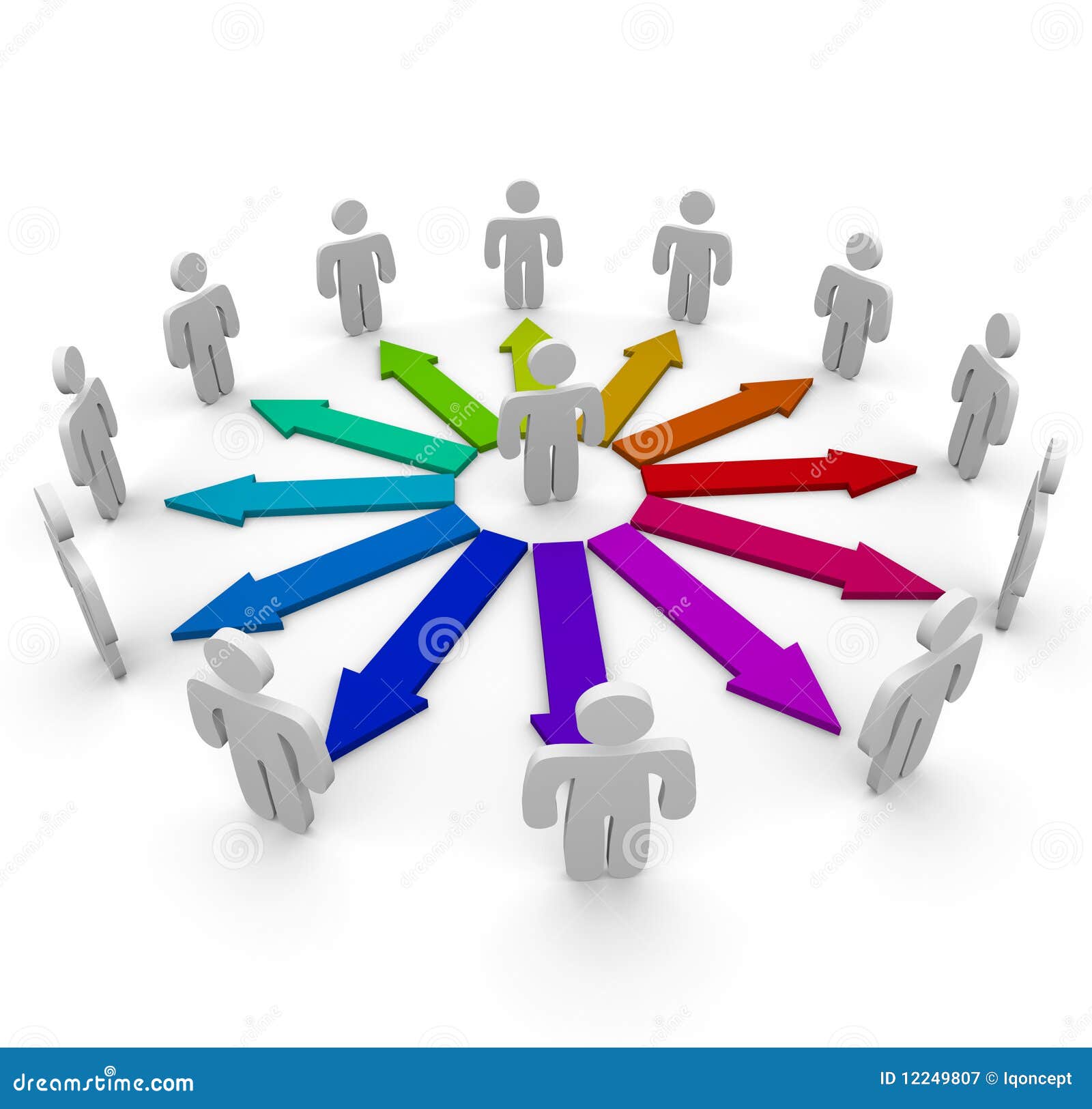 Aanslutingen in Een Netwerk Van Mensen Stock Illustratie - Illustration ...