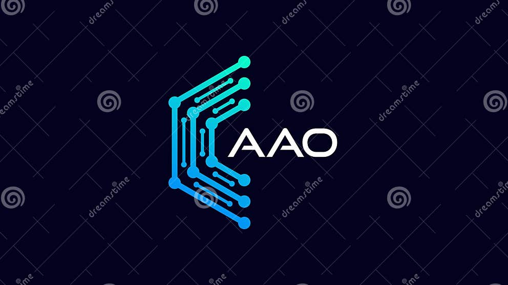 AAO Infinity Initial Letter Logo Icon Design Vector. Simple Letter ...
