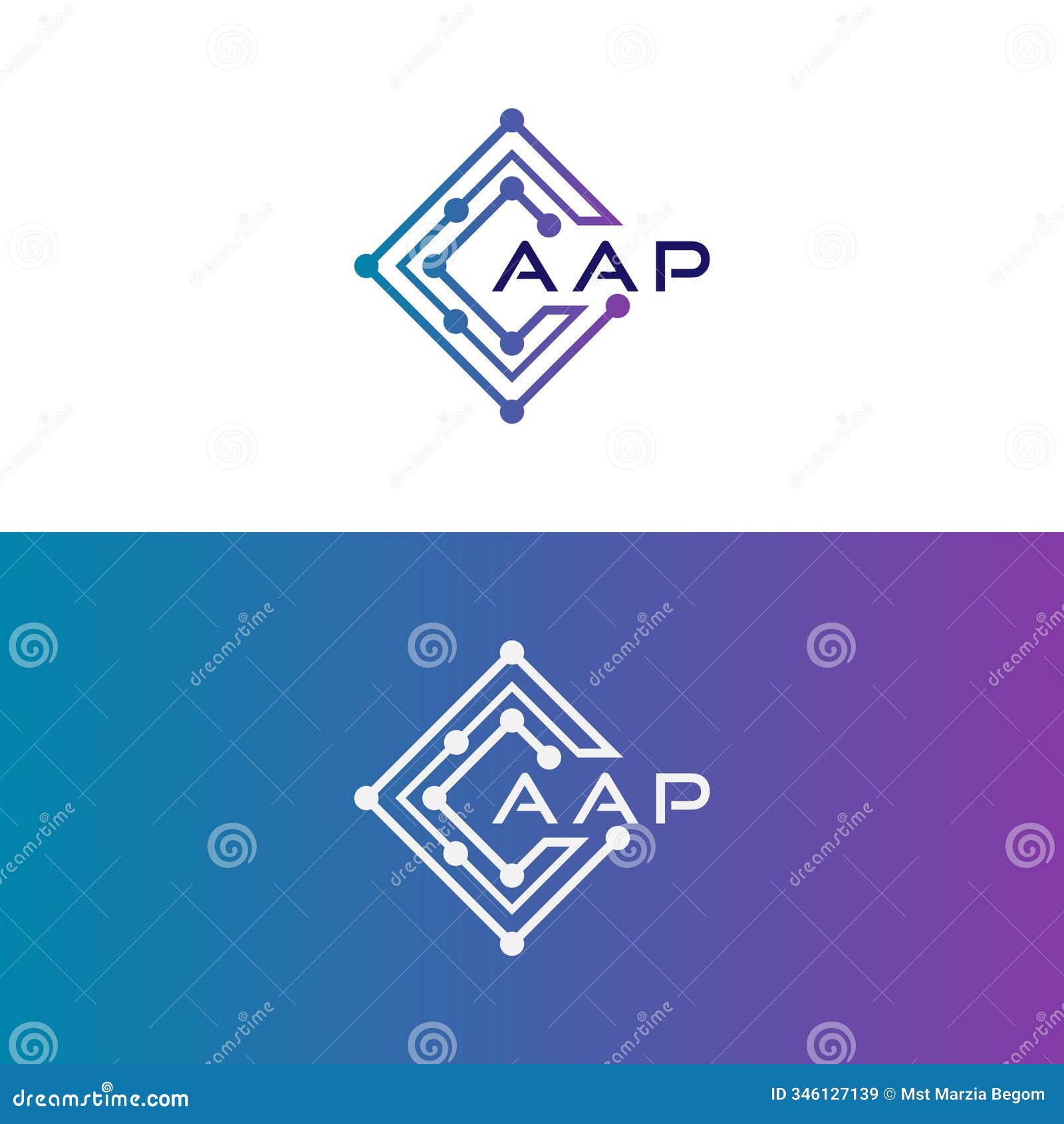 Aap Tech Initial Logo Design Icon for Technology, Digital, Tech Business, Aap Tech Logo, Aap ...