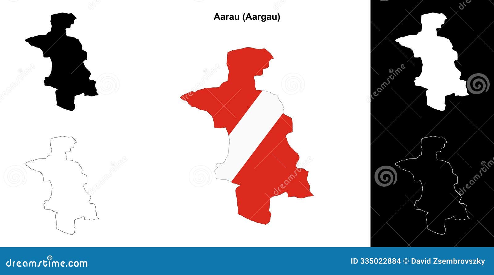 Aarau District (Switzerland, Swiss Confederation, Canton Of Aargau) Map ...