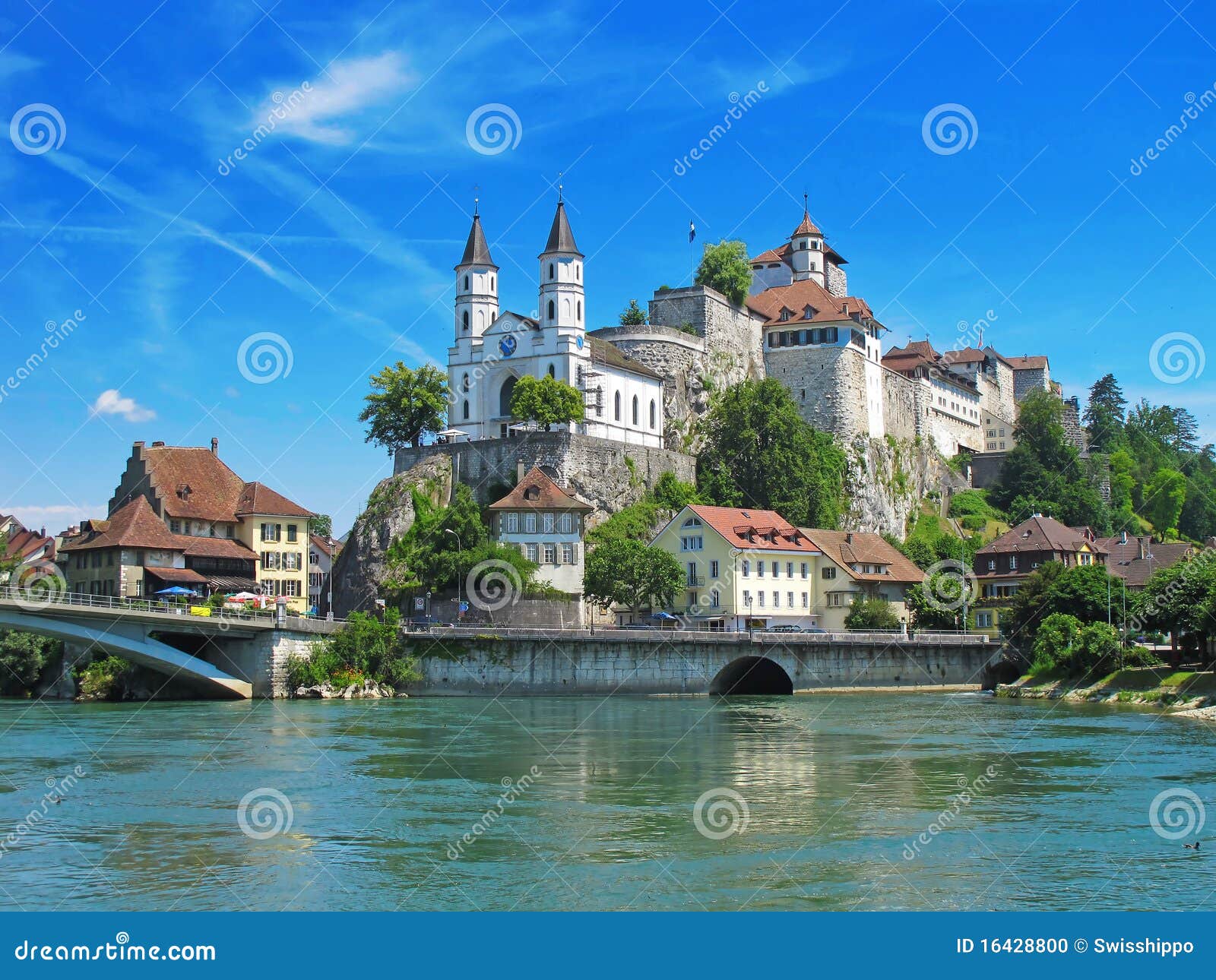 Aarburg castle stock photo. Image of nature, habsburg - 16428800
