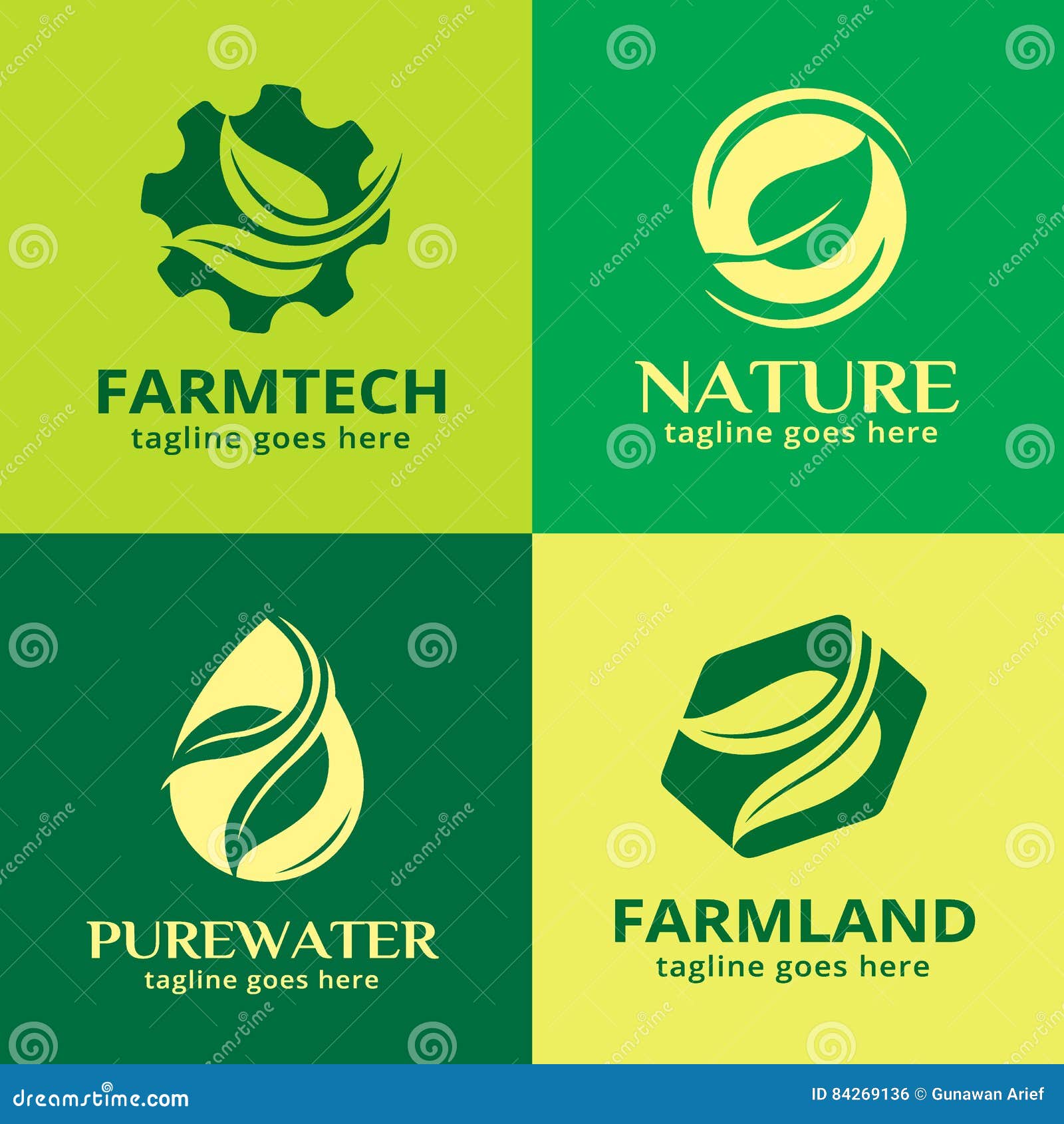 Aard Logo Template Design Vector Vector Illustratie - Illustration of ...