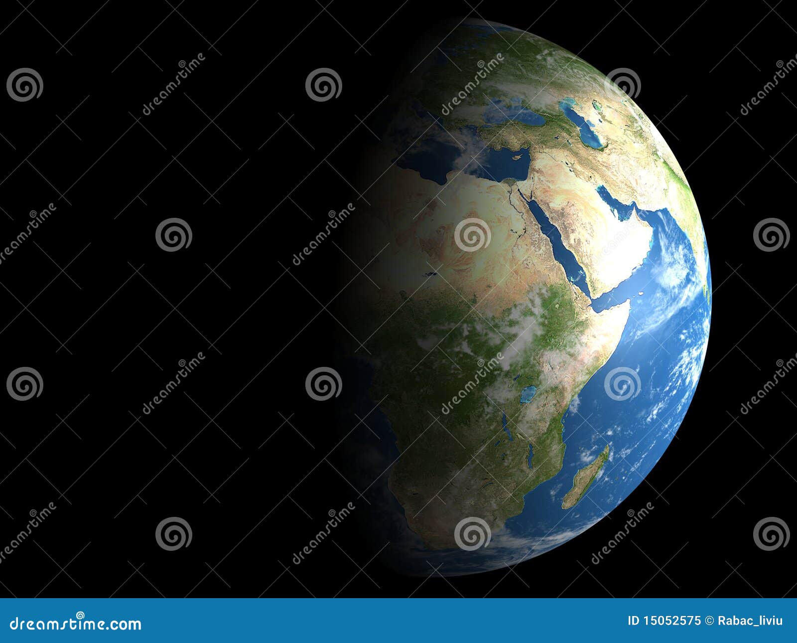 Aarde - Dag en Nacht stock illustratie. Illustration of wolkenkraam ...