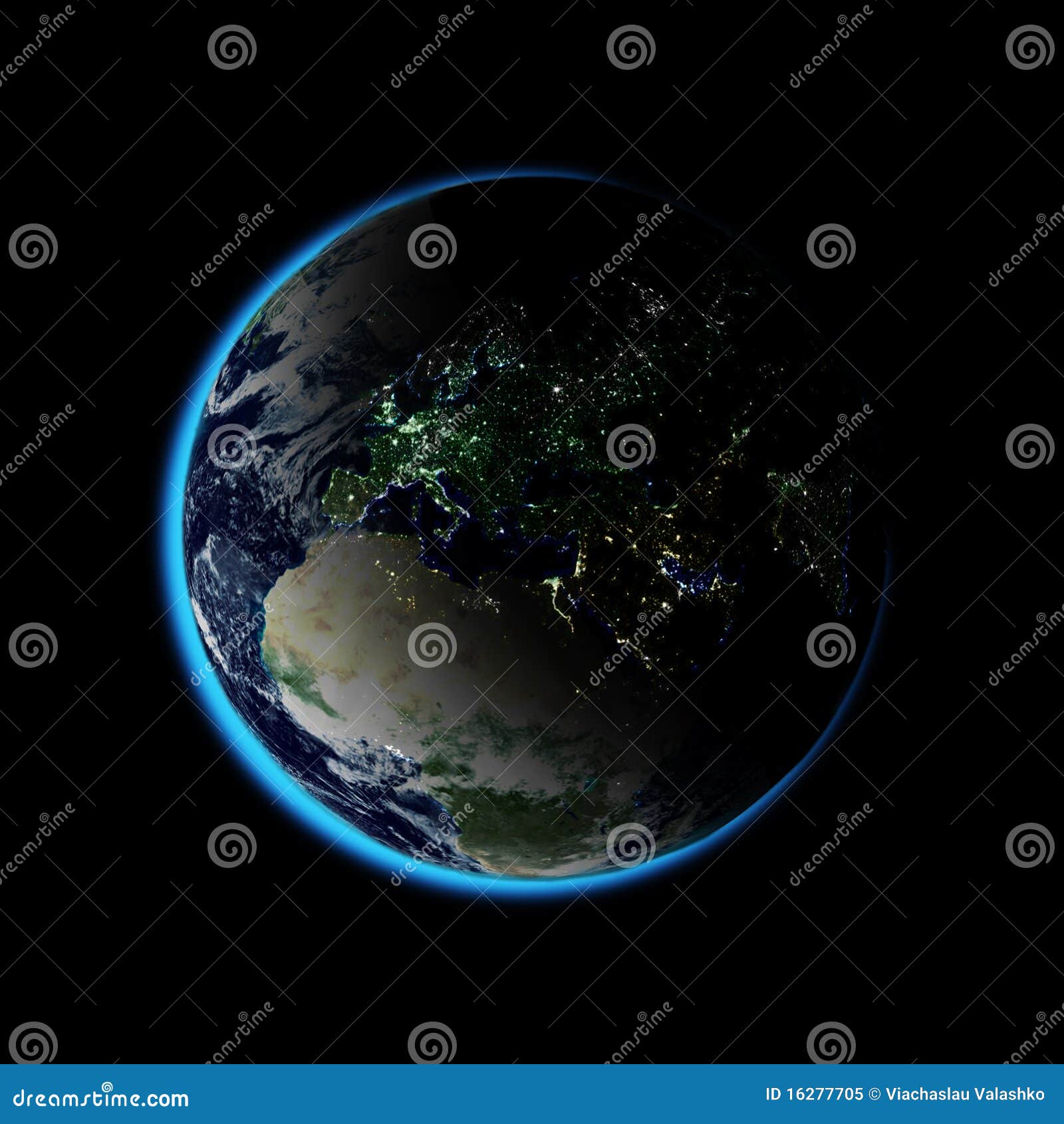 Aarde. dag en nacht stock illustratie. Illustration of earth - 16277705