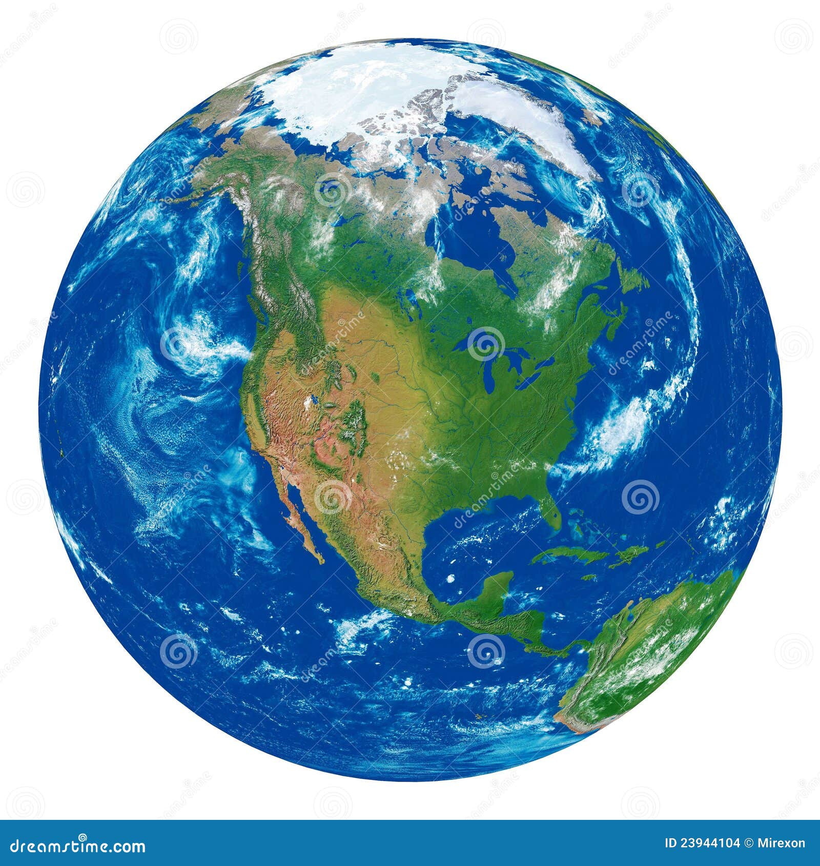 Aarde Met Mooie Elementen Op De Oppervlakte Stock Illustratie ...