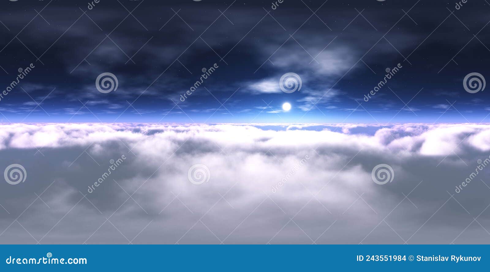 Aarde Van Orbit Hdri 3d Rendering Stock Illustratie - Illustration of ...