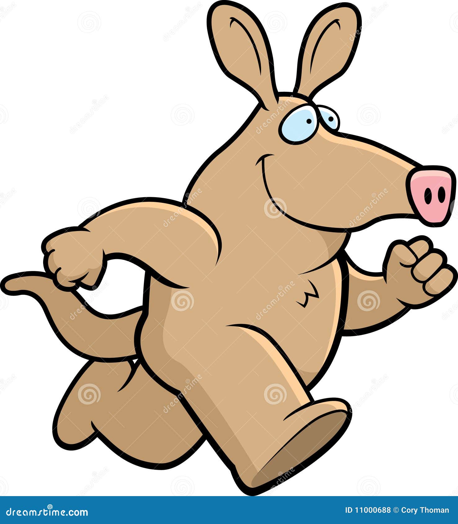 Aardvark Running stock vector. Illustration of eater - 11000688