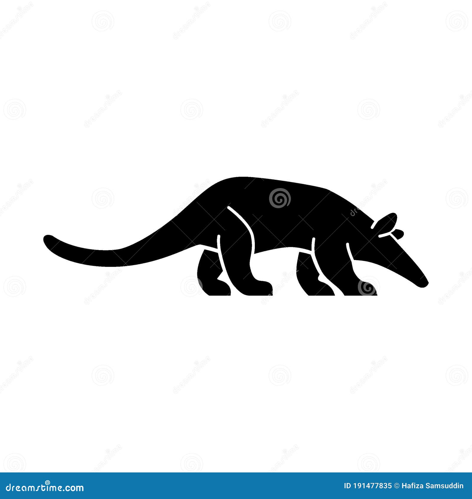 Aardvark Vector Illustration. A Cartoon | CartoonDealer.com #65339836