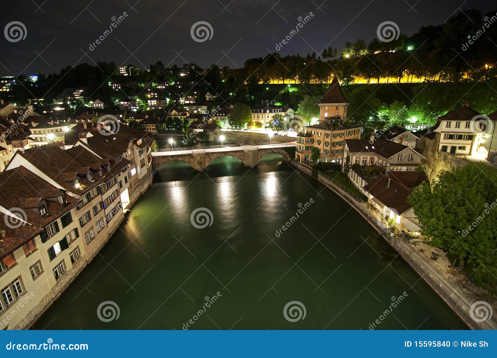 Aare river, Bern stock photo. Image of water, berne, swiss - 15595840