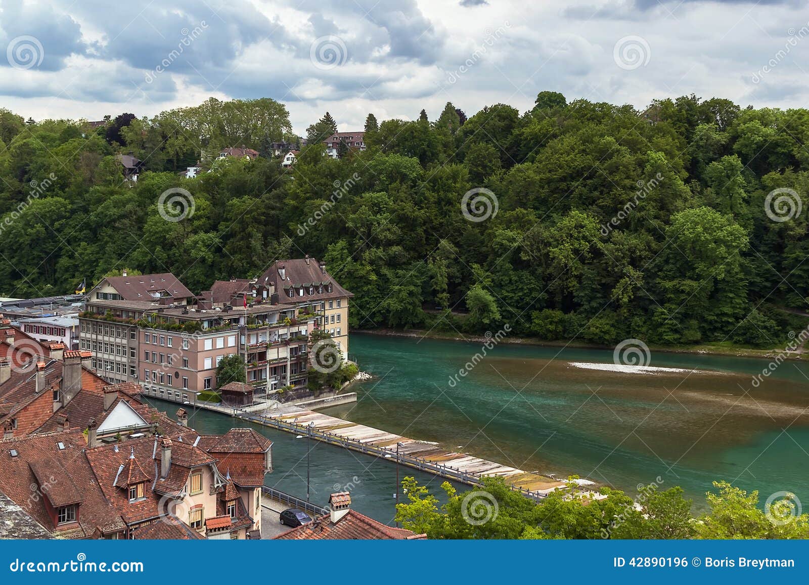 Aare river, Bern stock photo. Image of beautiful, urban - 42890196