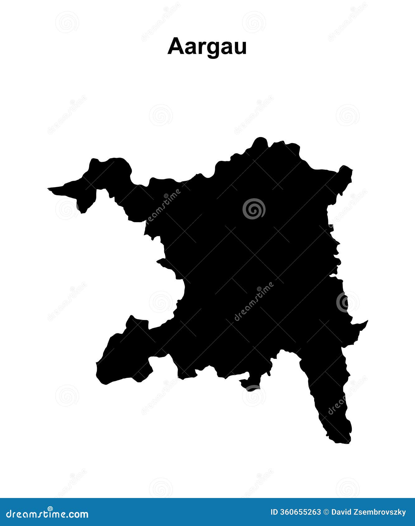 Map Of Aargau Vector Illustration | CartoonDealer.com #103599404
