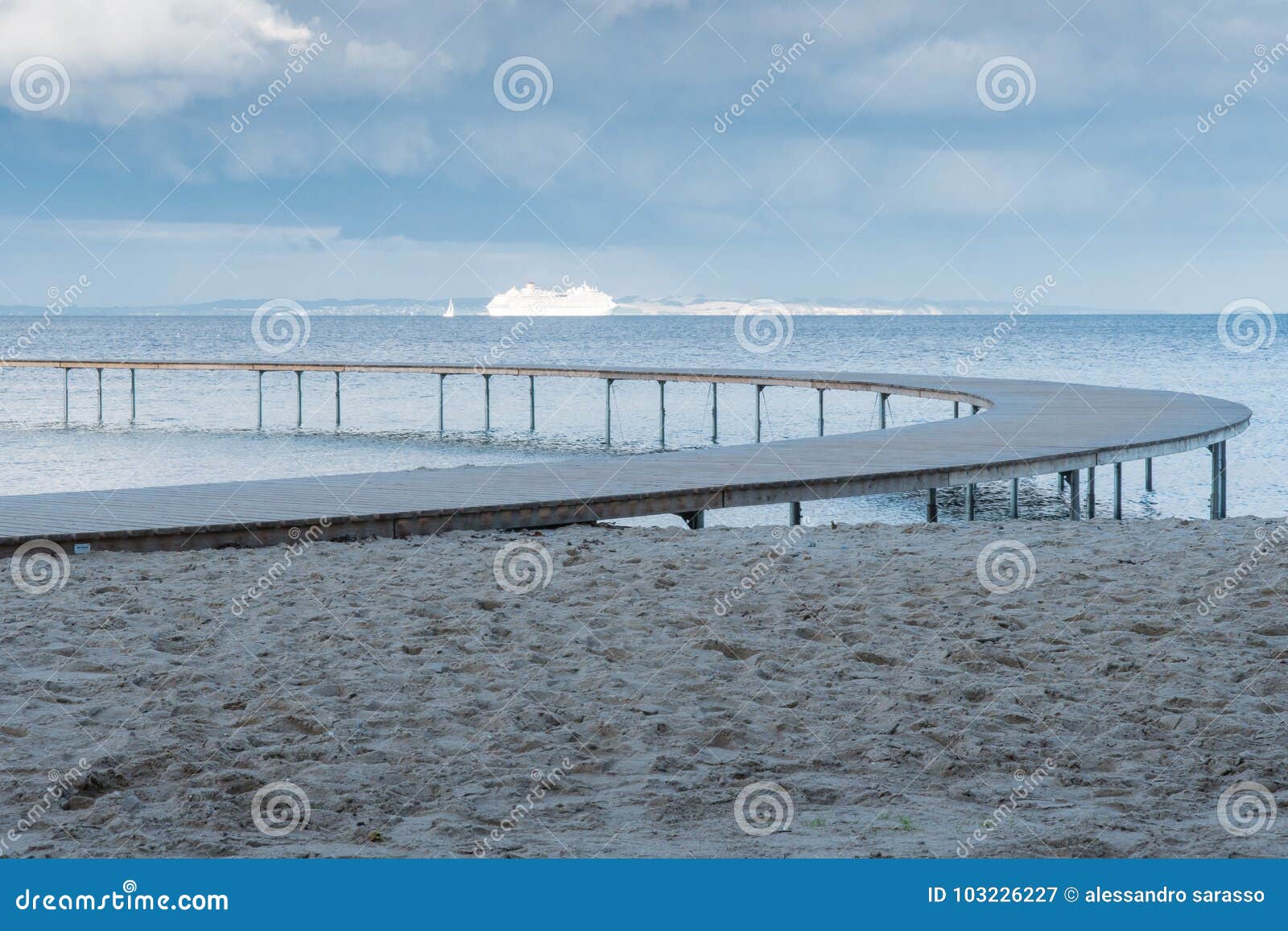 Aarhus City and Harbour from the Infinity Bridge Stock Image - Image of ...