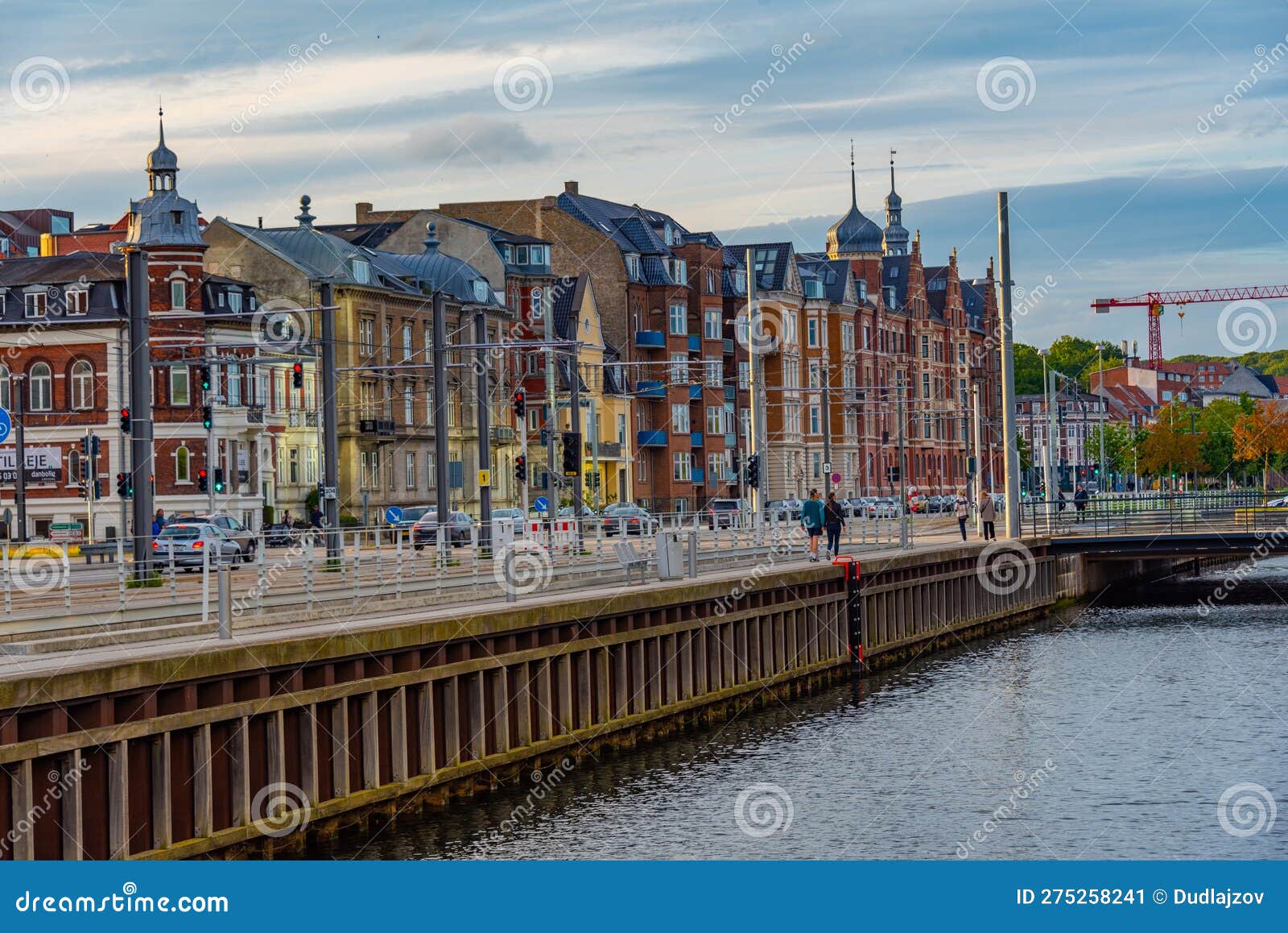 Aarhus, Denmark, June 14, 2022: Waterfront in the Port of Aarhus ...