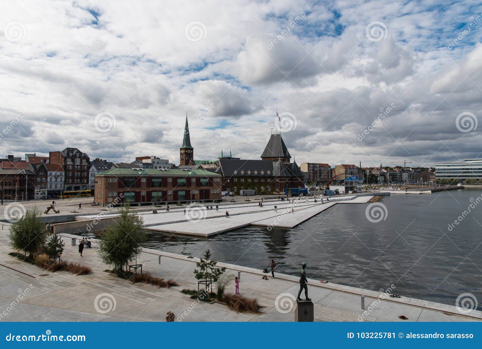 AArhus harbour from Dokk1 editorial photo. Image of dokk1 - 103225781