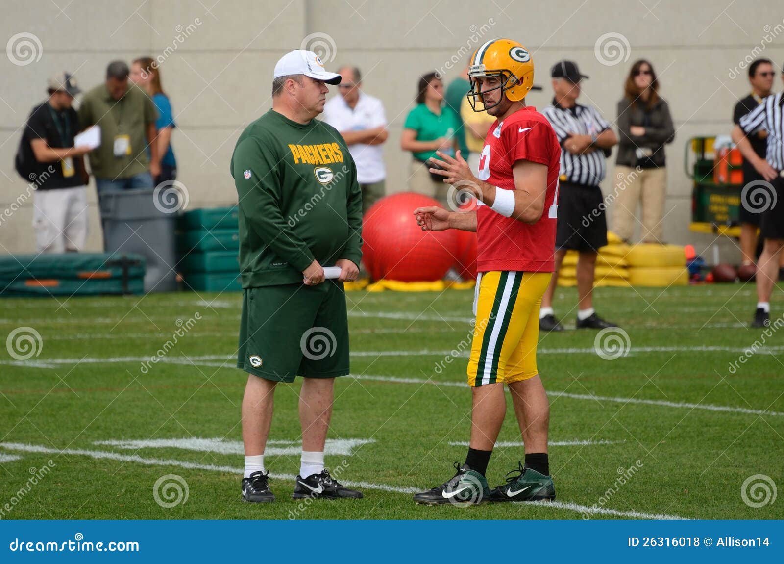 Aaron Rodger & Mike McCarthy of Green Bay Packers Editorial Stock Photo ...