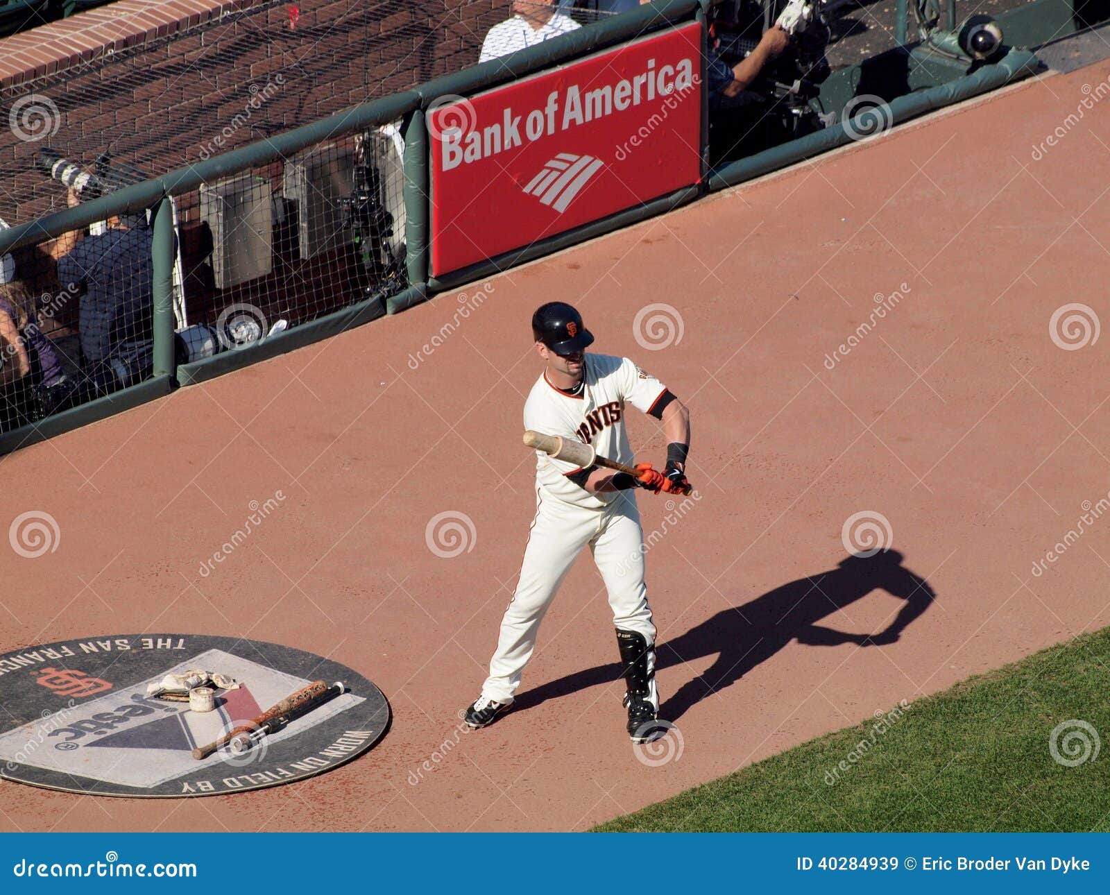 Aaron Rowand Batter Takes A Swing At A Pitch Editorial Photo ...