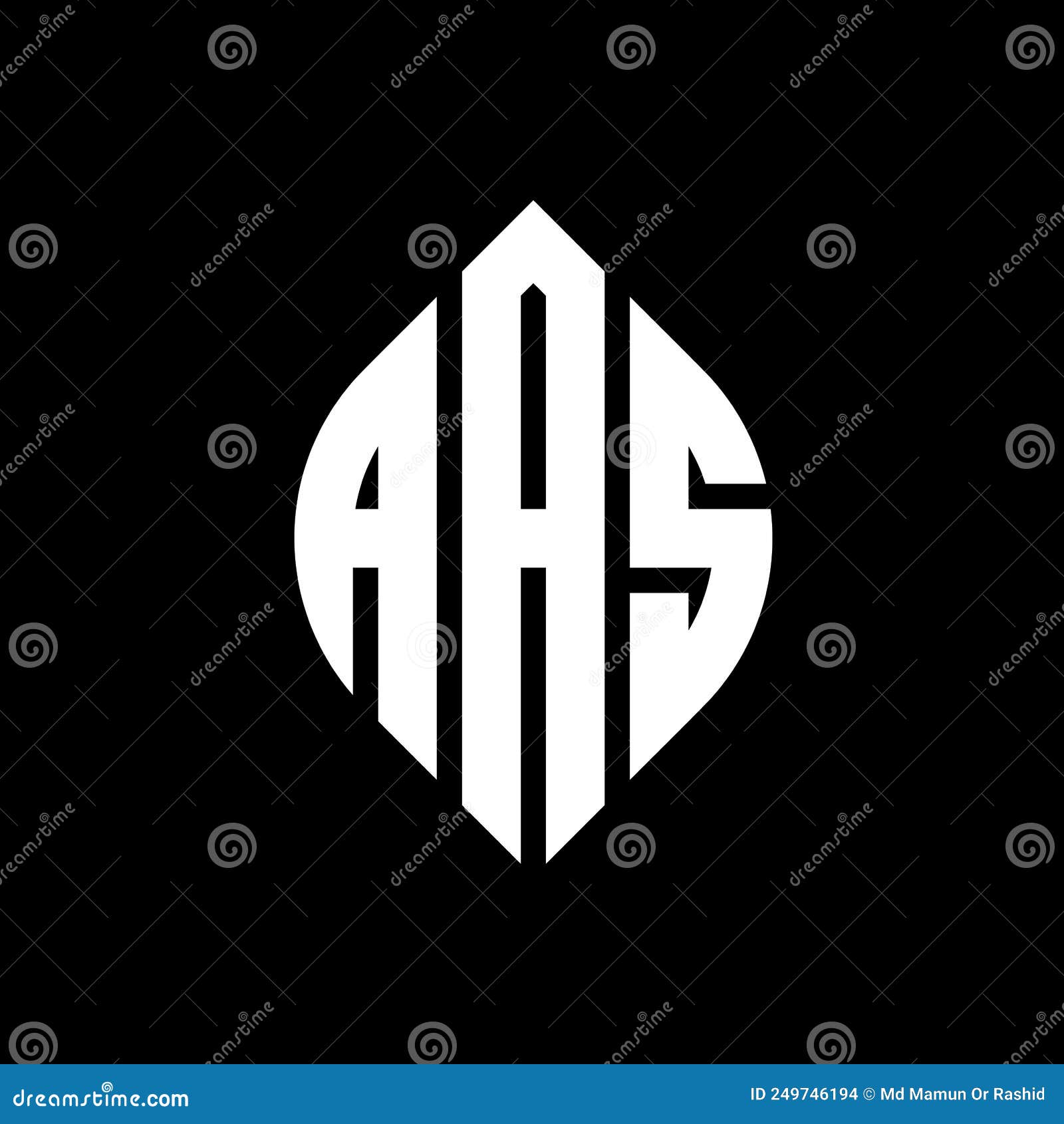 AAS Circle Letter Logo Design with Circle and Ellipse Shape. AAS ...