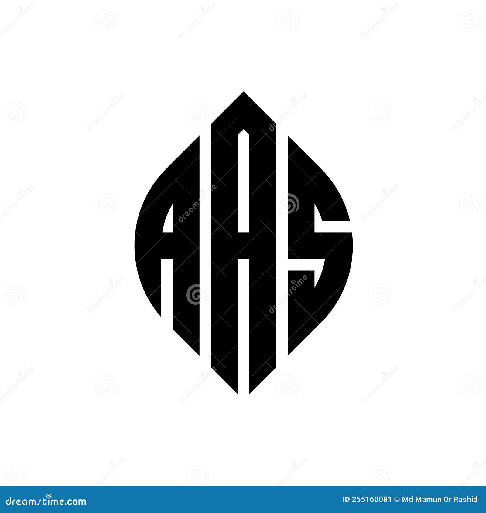 AAS Circle Letter Logo Design with Circle and Ellipse Shape. AAS ...