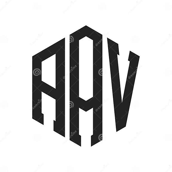 AAV Logo Design. Initial Letter AAV Monogram Logo Using Hexagon Shape ...