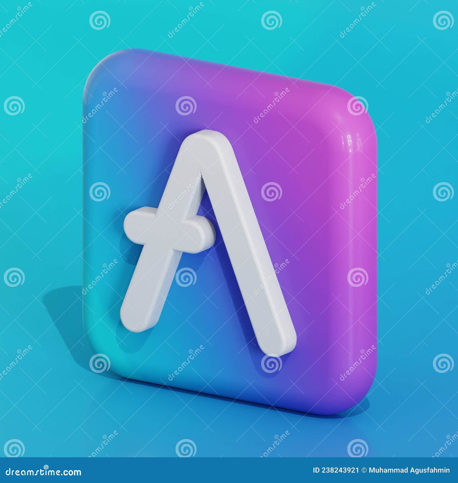 Aave Cryptocurrency Symbol Logo 3d Illustration Stock Illustration ...