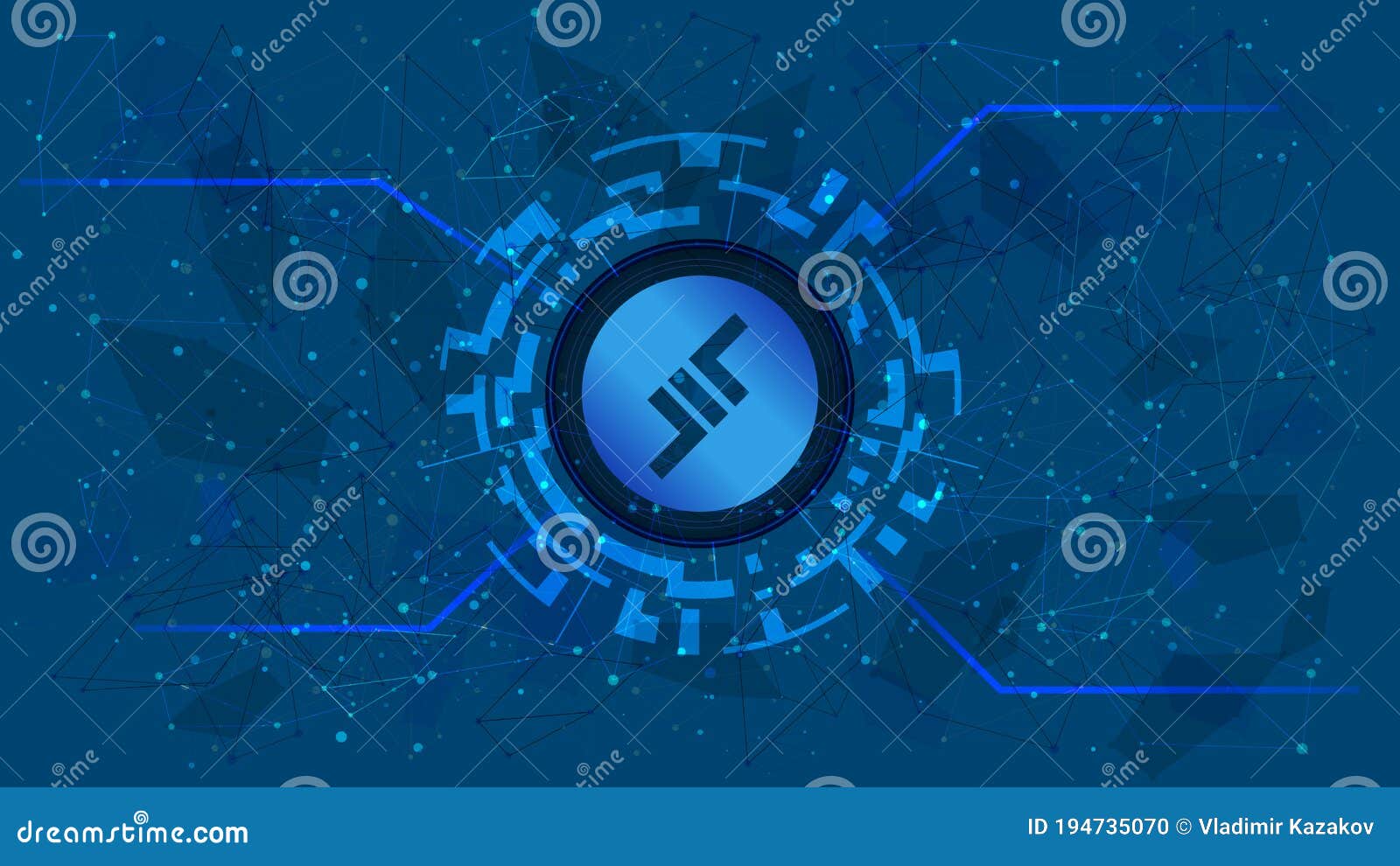 Aave Token Symbol of the DeFi Project in a Digital Circle with a ... Aave Token Symbol of the DeFi Project in a Digital Circle with a ...