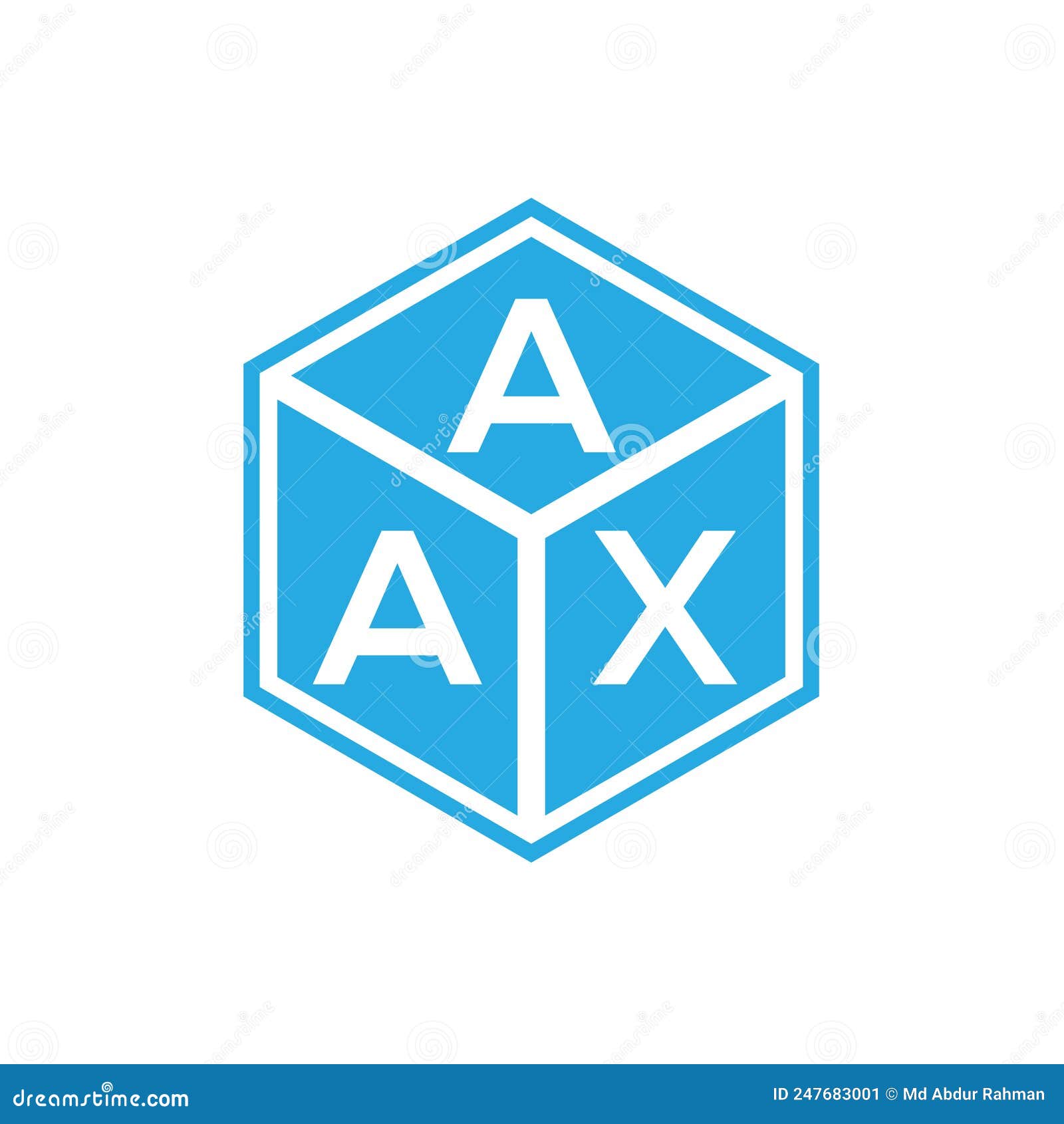 AAX Letter Logo Design on Black Background. AAX Creative Initials ...