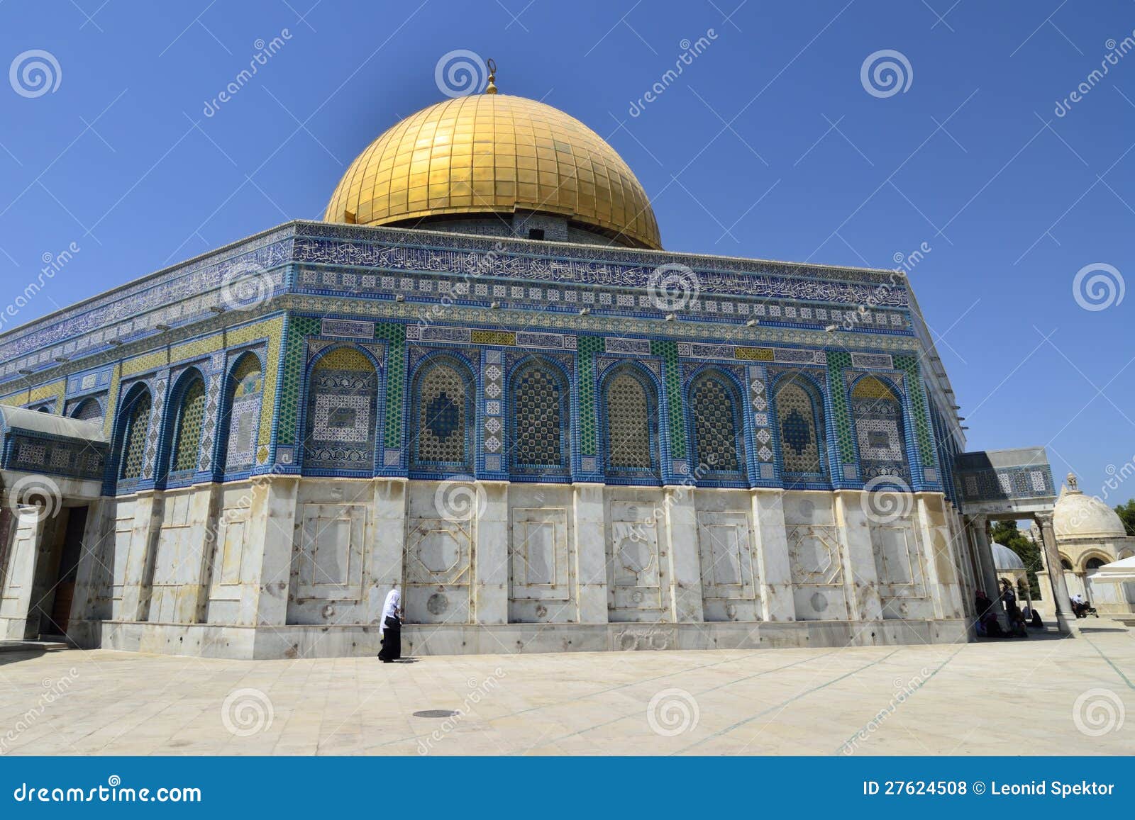 Abóbada Do Templo Da Rocha, Jerusalem. Foto de Stock - Imagem de ...