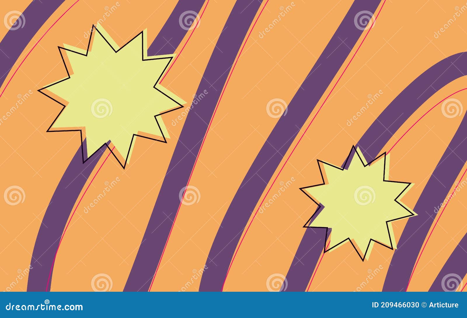 Boom With Stars Vector Illustration | CartoonDealer.com #17557222