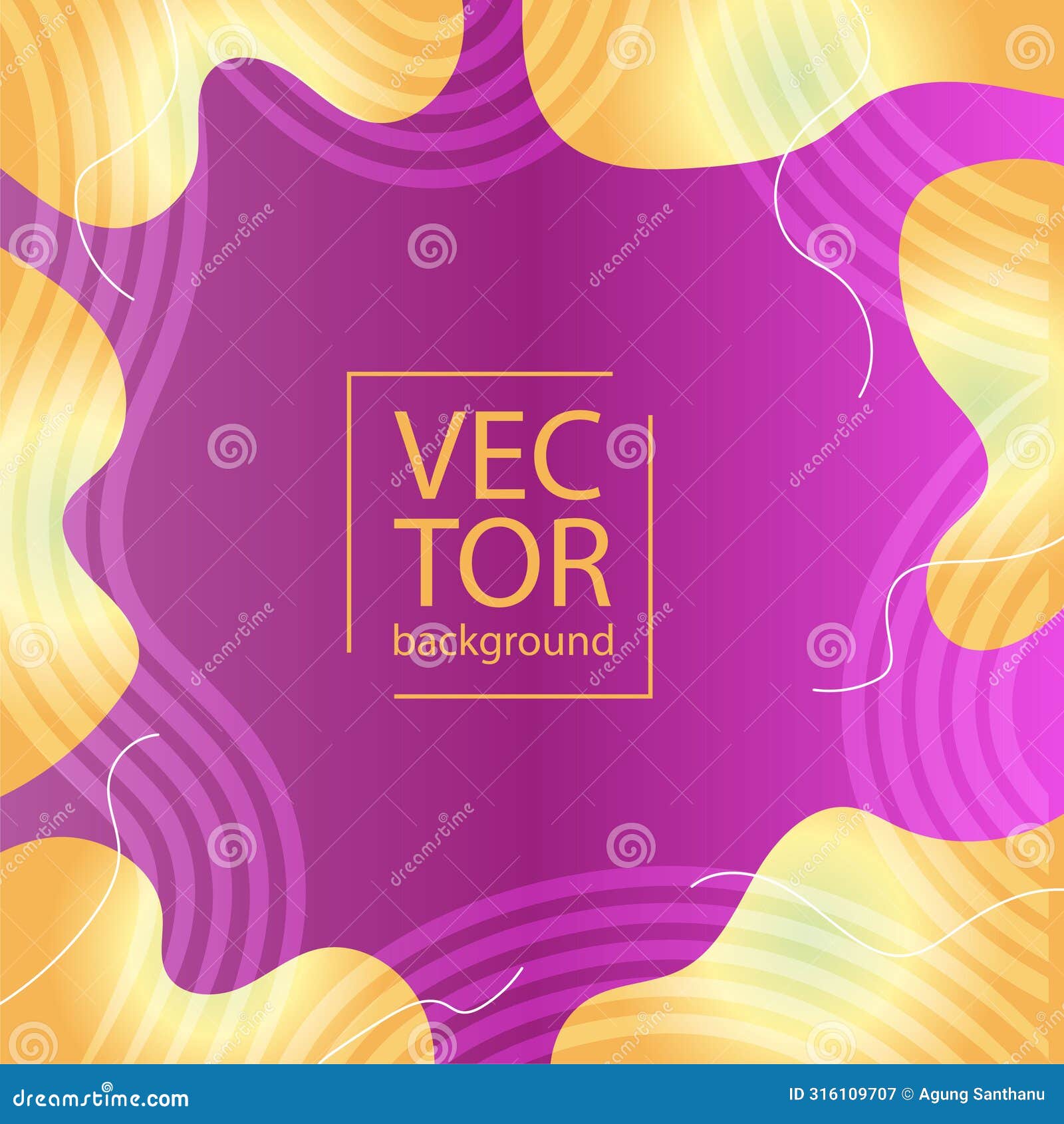Abstract Background with Blobs Shape Ornament and Copy Space. Stock ...