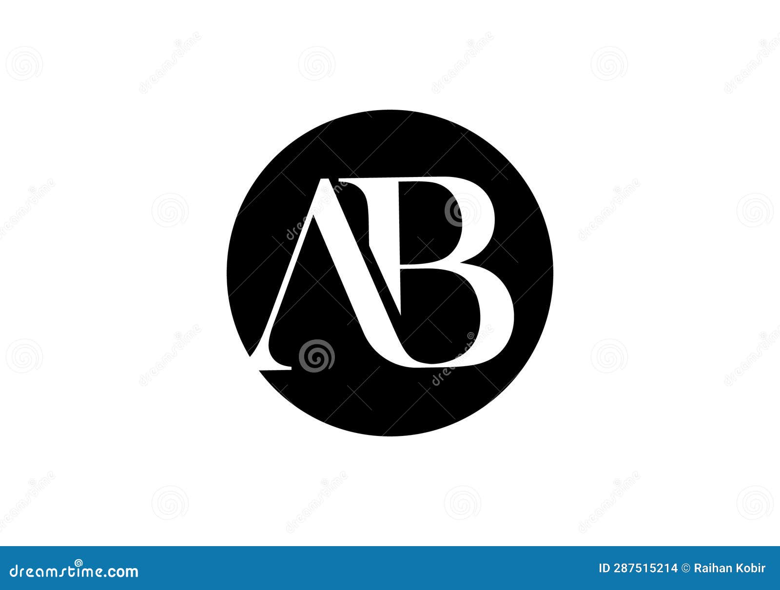 This is AB Creative Logo Design for Your Business Stock Illustration ...