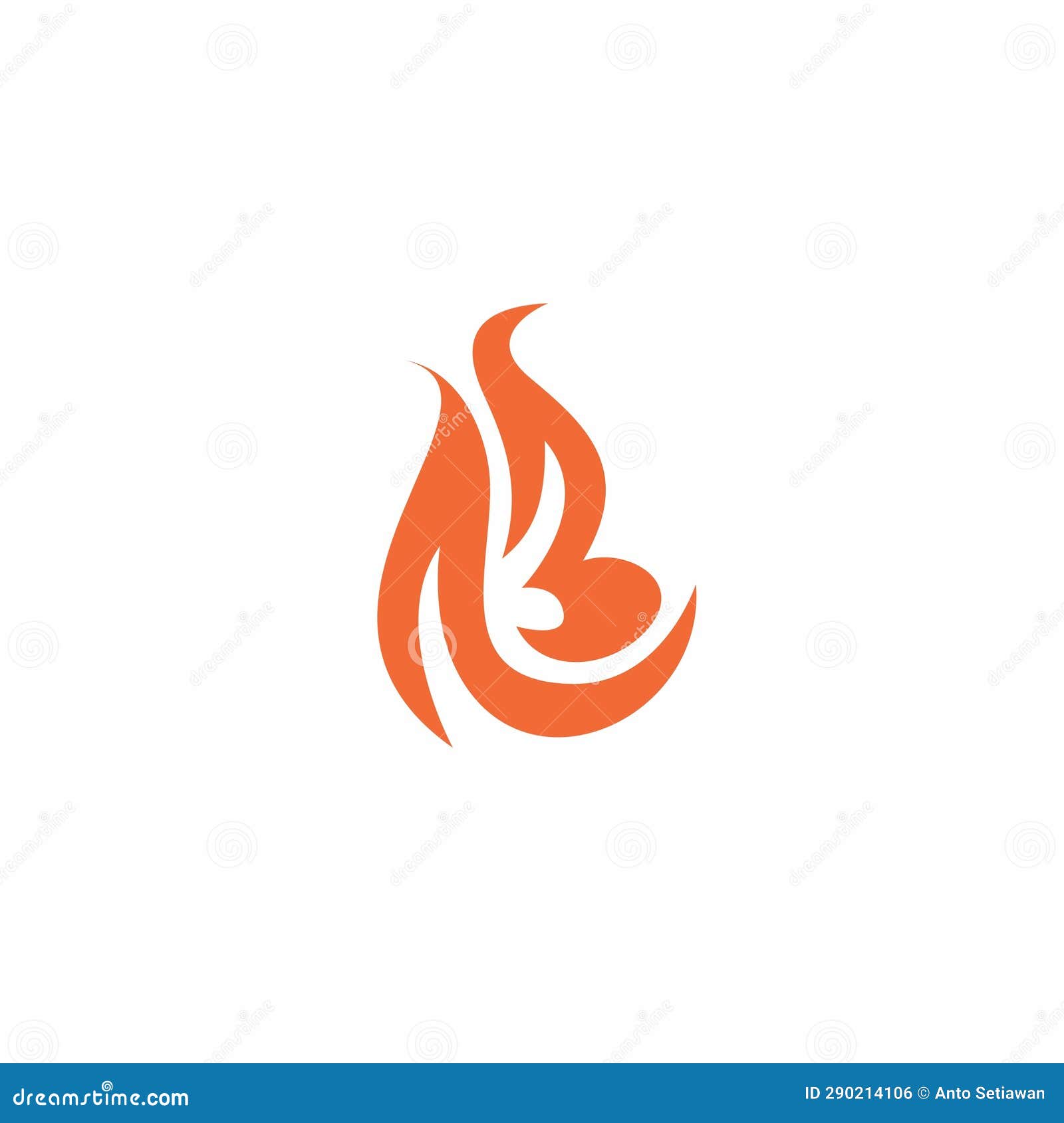 AB Fire Logo Design. Bonfire Vector Stock Illustration - Illustration ...