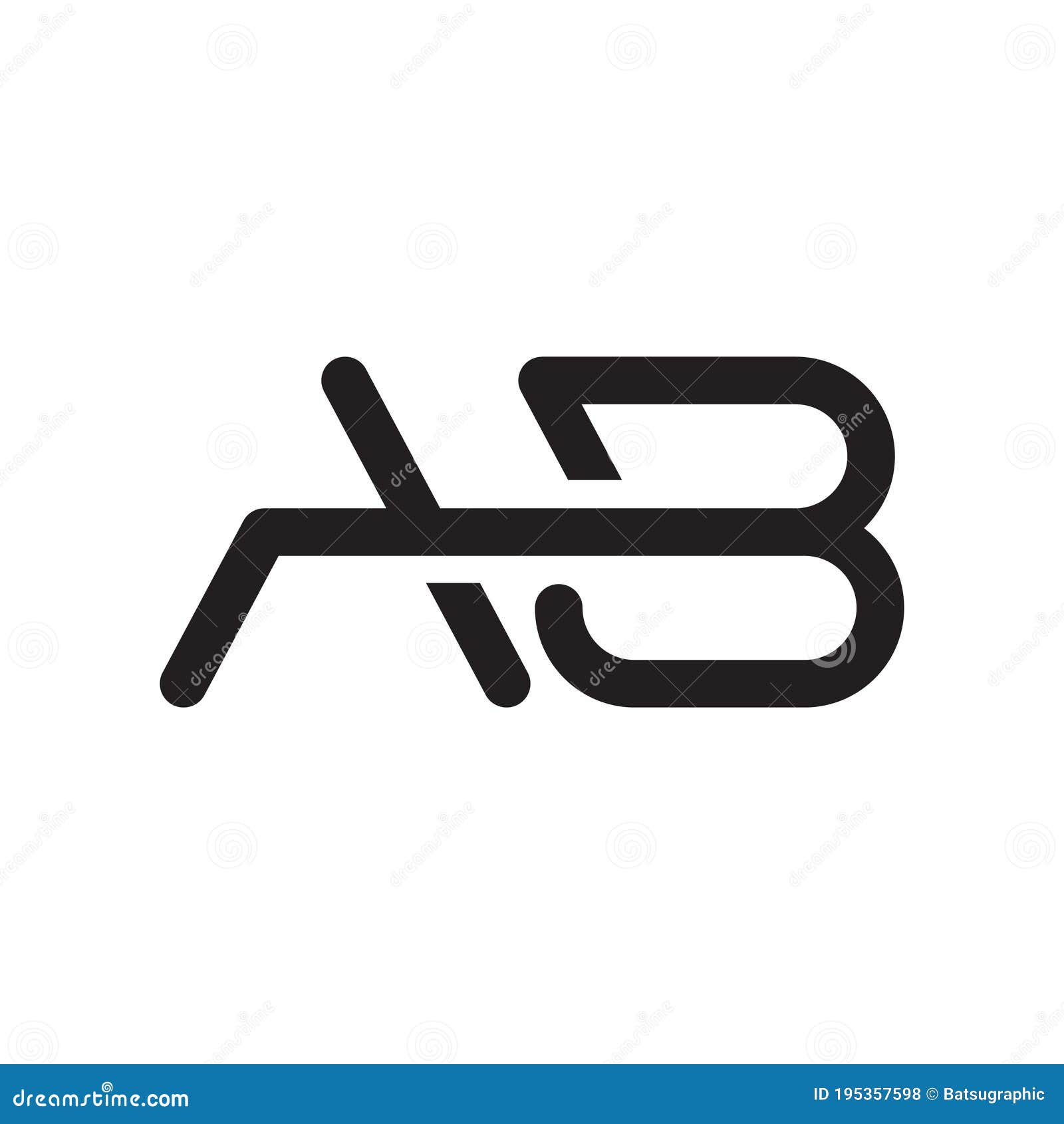 Ab Initial Letter Vector Logo Icon Stock Vector - Illustration of ...