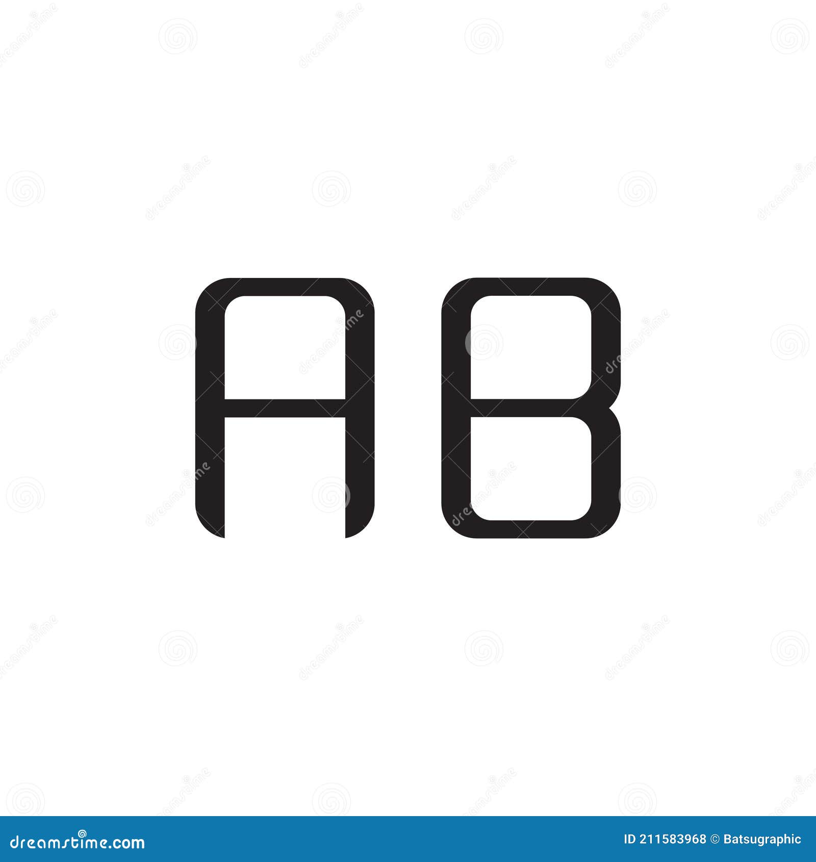 Ab Initial Letter Vector Logo Icon Stock Vector - Illustration of ...