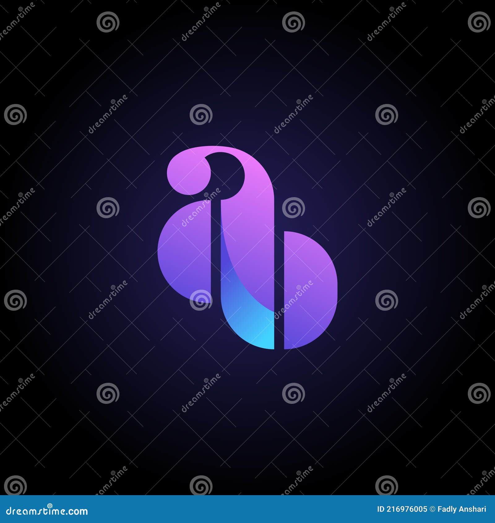 AB Initial Letters Vector Monogram Logo Template Stock Vector ...
