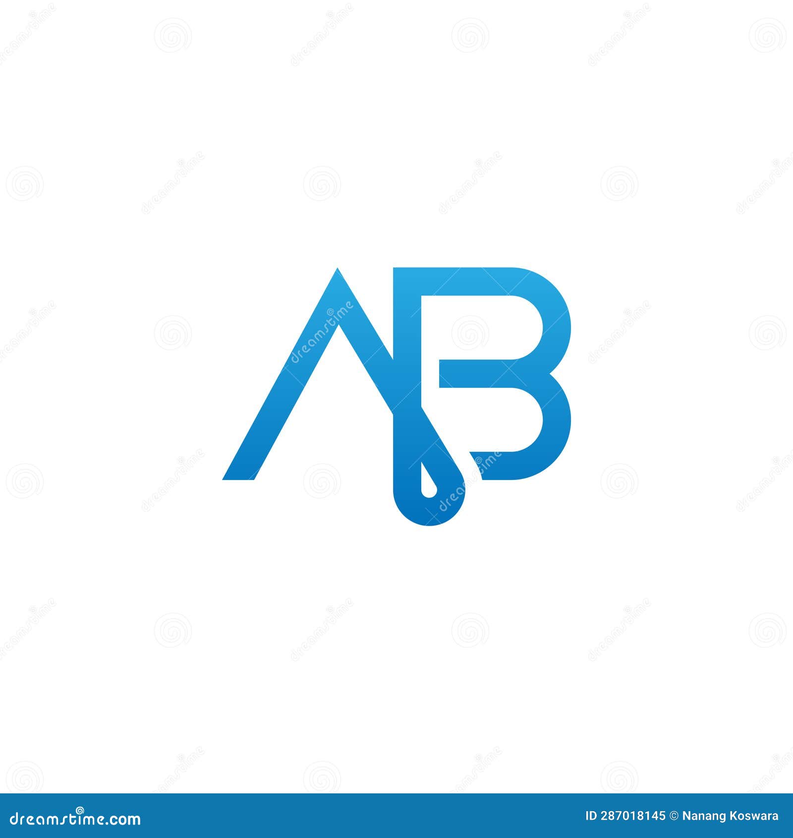 AB Letter Logo Design, AB Monogram, Initial AB Logo, AB Logo, Icon ...