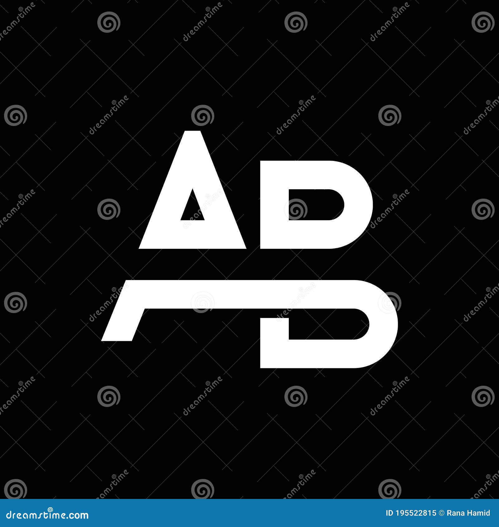 AB Logo Design Business Typography Vector Template. Creative Linked ...