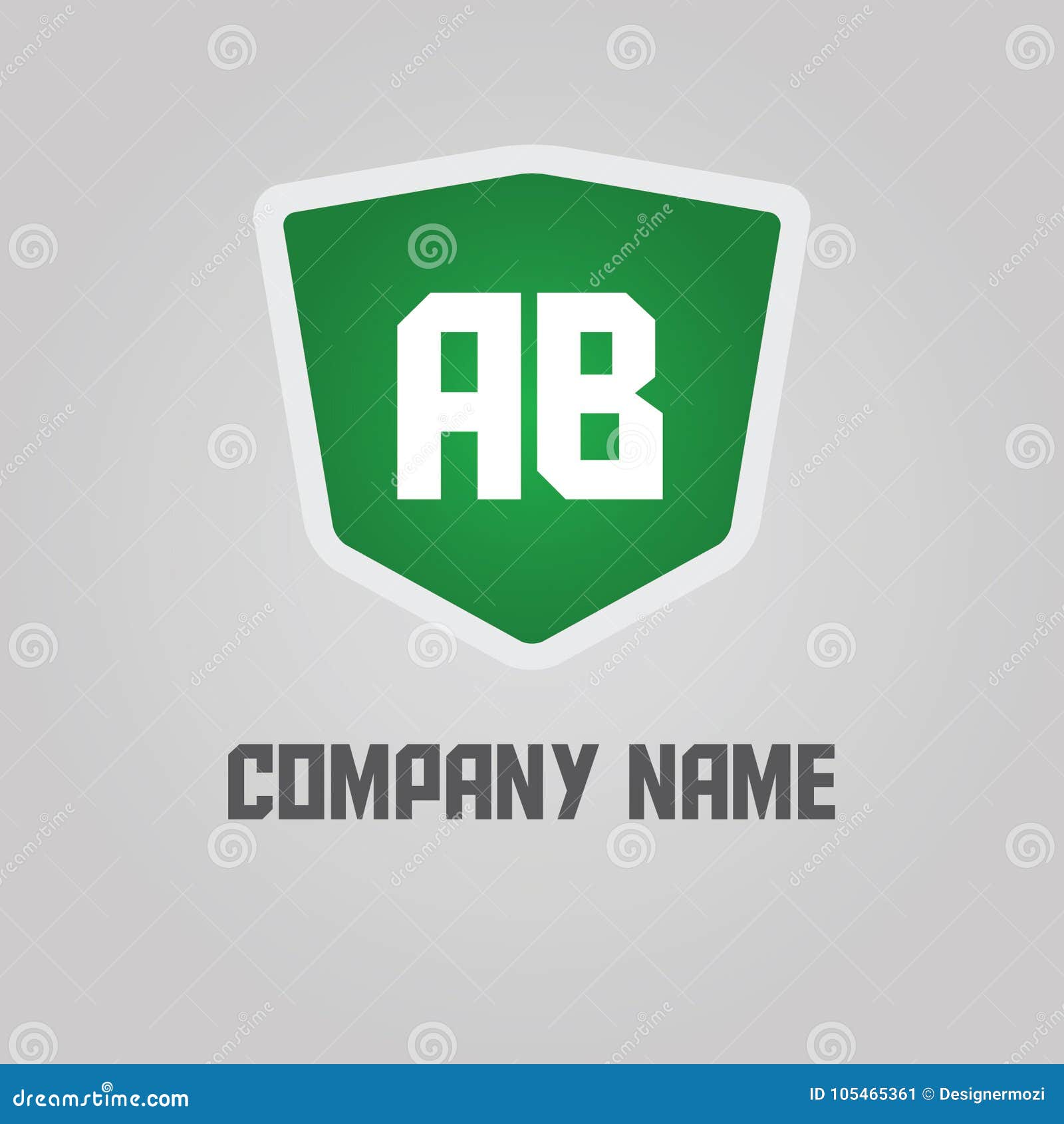 AB logo design with shield stock illustration. Illustration of concept ...