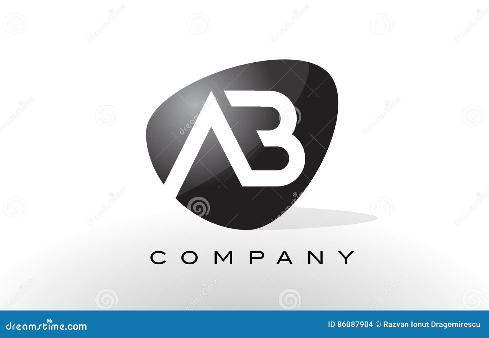 AB Logo. Letter Design Vector. Stock Vector - Illustration of office ...