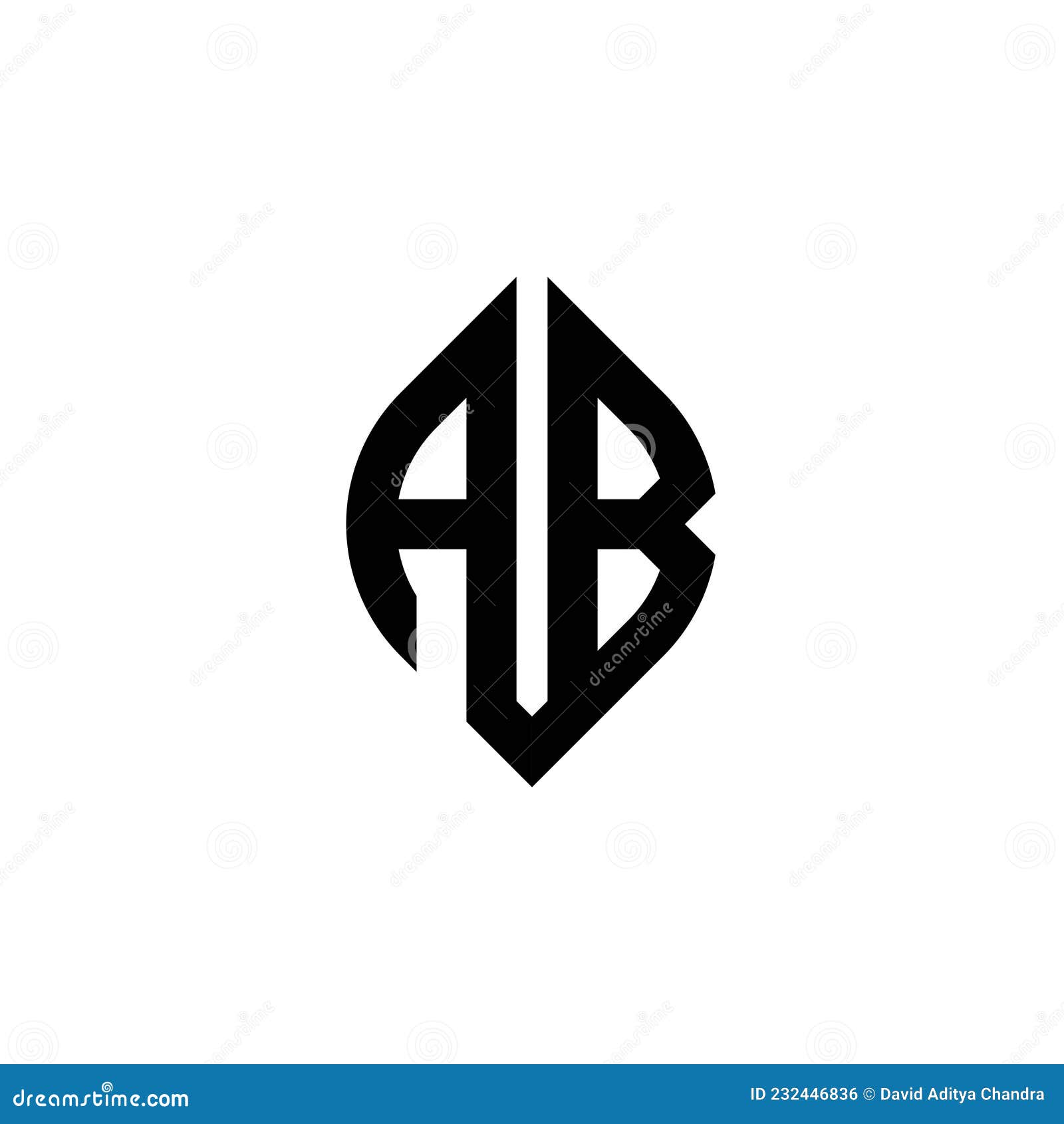 AB Logo Monogram Geometric Shape Style Stock Vector - Illustration of ...