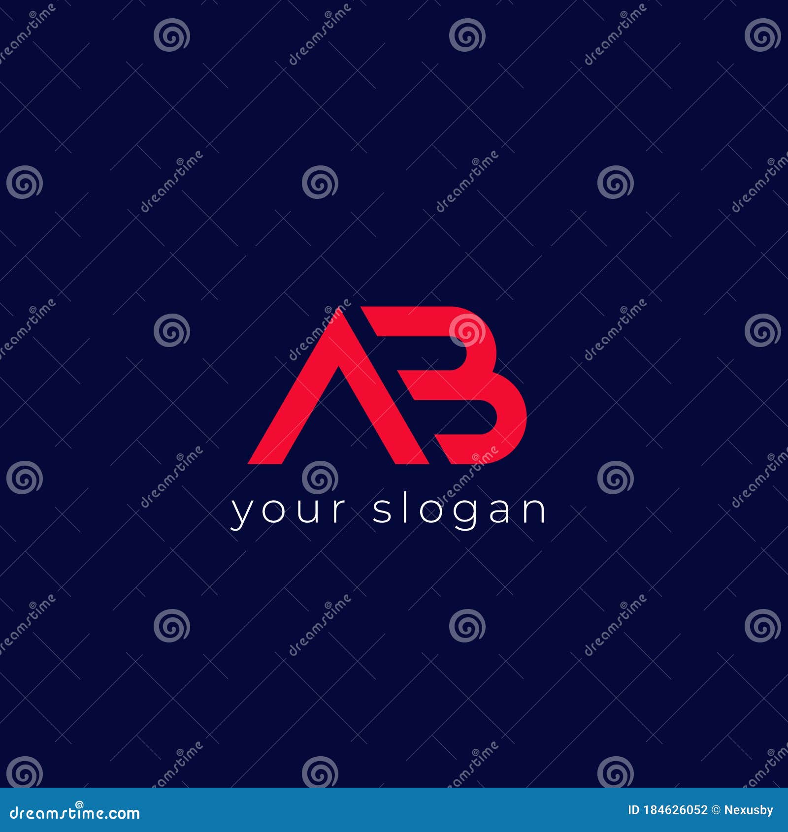 AB Logo, Monogram Vector Design Stock Vector - Illustration of initials ...
