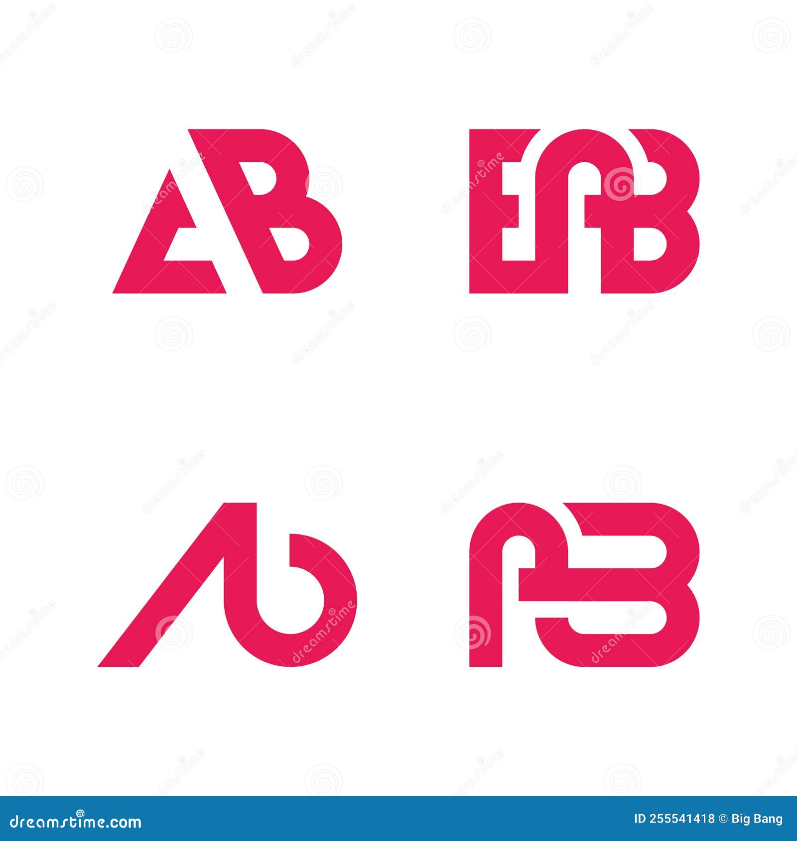 AB Logo. Vector Modern Letter Design Concept Stock Vector ...