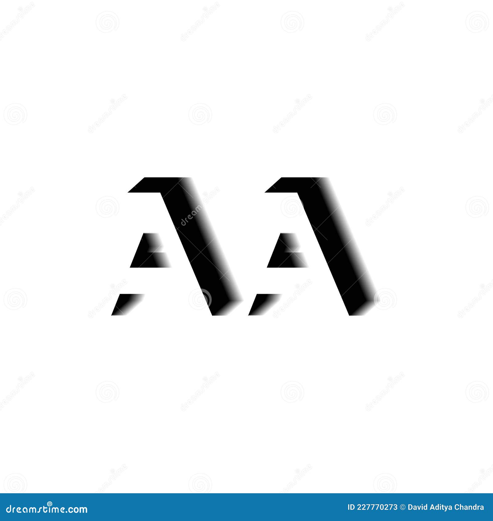AB Monogram Logo Letter Shadow Simple Shape Style Vector Stock Vector ...
