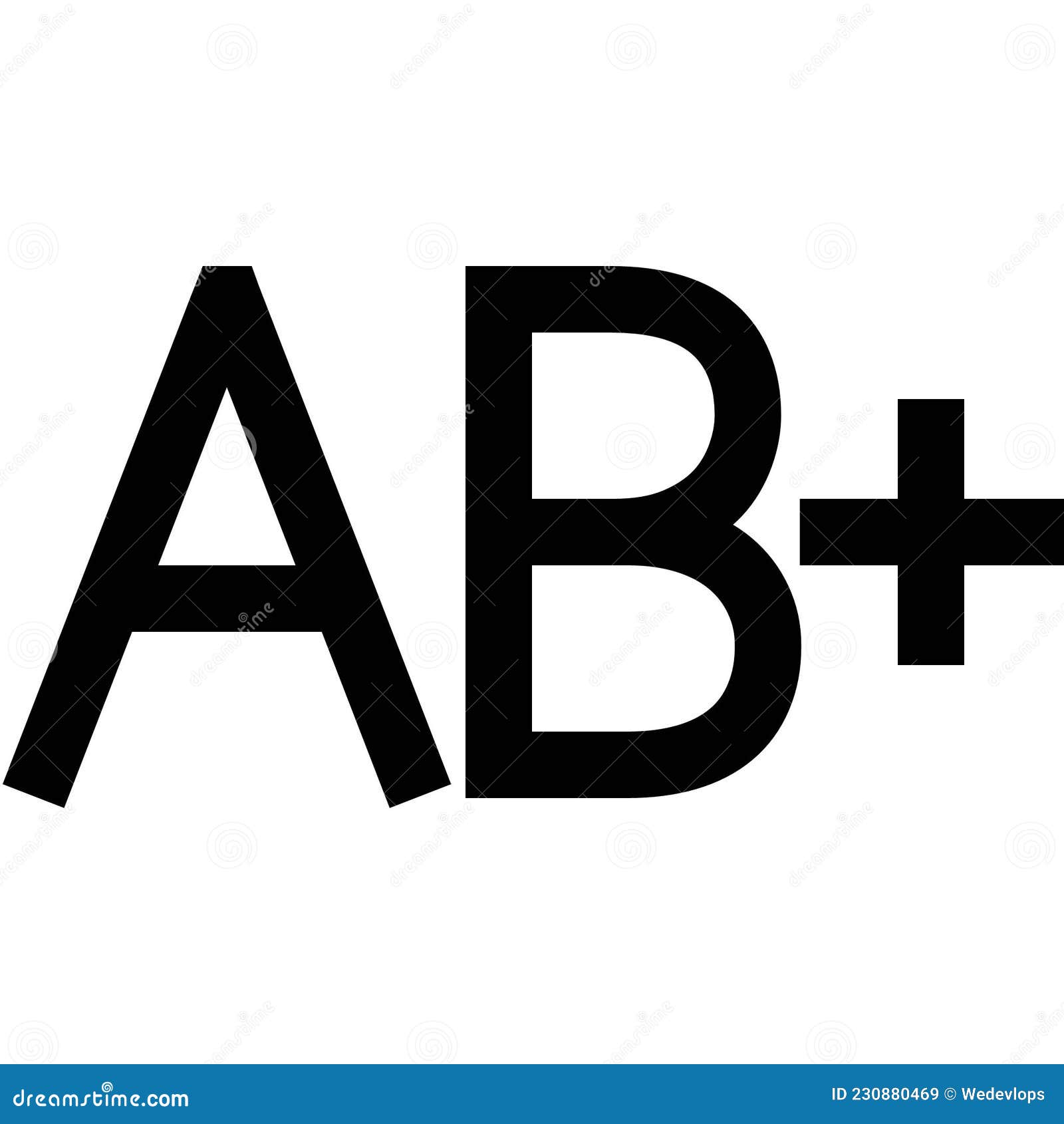 AB positive sign stock image. Illustration of text, logo - 230880469