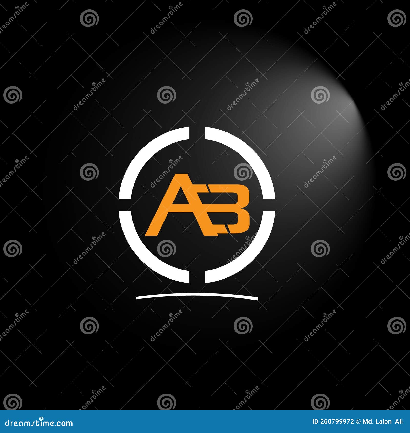 AB Simple Style Letters Logo Design Stock Vector - Illustration of ...